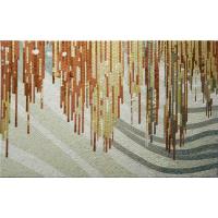 China Custom Size Glass Mosaic Mural Abstract Art Wall Tile Handmade Decorative Panel 10kg per sqm for sale