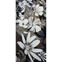 China Italy Flower Pattern Handcut Glass Mosaic Art Tile Wall Mural Decorative Design 10kg per sqm for sale