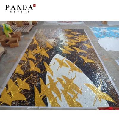 China Custom Handmade Art Mosaic Mural Tile 4mm 6mm 8mm for Bathroom Villa Hotel Decorative Floor Wall for sale