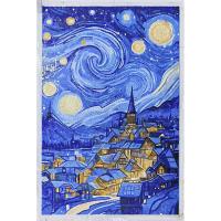 China 4mm Thick Waterproof Customizable Glass Mosaic Mural Tile for Hotel Bathroom Wall Decoration for sale