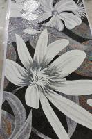 China Customized Decorative Flower Pattern Glass Mosaic Tiles 4mm 6mm 8mm Wall Decoration for sale