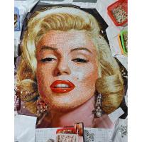 China Customized Modern Art Pattern Decorative Wall Tile 8mm Thickness Corrosion Resistant Glass Mural Mosaic for sale
