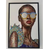 China Customized Modern Art Pattern Decorative Wall Tile 8mm Thickness Corrosion Resistant Glass Mural Mosaic for sale