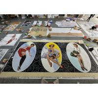 China Custom Handmade Glass Mosaic Mural Tile 4mm 6mm 8mm Wear Resistant Wall Decor for sale