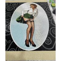 China Custom Handmade Glass Mosaic Mural Tile 4mm 6mm 8mm Wear Resistant Wall Decor for sale