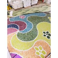 China Hand Cut Glass Stone Mosaic Art Tile Geometric Marble Inlay Wall Floor Design 4mm 6mm 8mm for sale