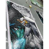 China Hand Cut Glass Mosaic Mural Tiles 4mm 6mm 8mm for Wall Art Decoration Background for sale