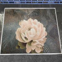 China Custom Floral Mosaic Tile Mural 4mm 6mm 8mm for Bathroom Kitchen Wall Floor Decor for sale