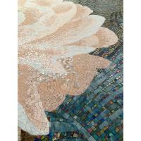 China Custom Floral Mosaic Tile Mural 4mm 6mm 8mm for Bathroom Kitchen Wall Floor Decor for sale
