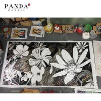 China Glass Mosaic Tile Mural Flower Design 15x15mm Chip for Bathroom Wall Decoration for sale