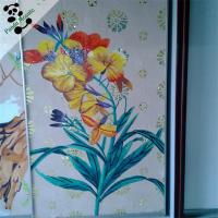 China Handmade Glass Mosaic Wall Tile Flower Mural Art for Kitchen Backsplash Custom Size SMM18-A for sale