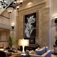 China Handmade Glass Mosaic Tile Flower Wall Murals Decorative Bedroom Wall Art Custom Size SMM12-A for sale