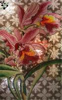 China Handmade Glass Mosaic Tile Flower Wall Murals Decorative Bedroom Wall Art Custom Size SMM12-A for sale