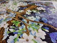 China Mural Wall Decorative Mosaic Art Tiles 4mm Thickness Custom Size for Living Room for sale