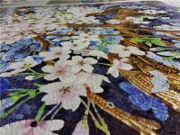 China Mural Wall Decorative Mosaic Art Tiles 4mm Thickness Custom Size for Living Room for sale