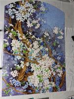 China Mural Wall Decorative Mosaic Art Tiles 4mm Thickness Custom Size for Living Room for sale