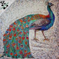 China Handmade Glass Mosaic Tile Butterfly Pattern Wall Art for Bathroom Decor Custom Size for sale