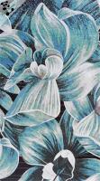 China Chinese Handmade Mosaic Glass Tile Backsplash Green Flower Mural Custom Size 10mm for sale