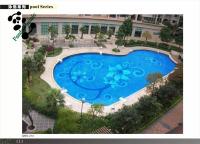 China Blue Glass Swimming Pool Mosaic Tile Cute Dolphin Pattern for Pool Floor Decor for sale
