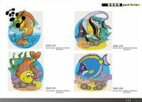 China Blue Glass Mosaic Tile Puzzle Dolphin Animal Pattern for Swimming Pool 4mm Custom Size for sale