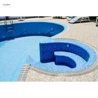 China Multicolor Glass Swimming Pool Mosaic Tiles 20x20x4 mm Washable Acid Proof for sale