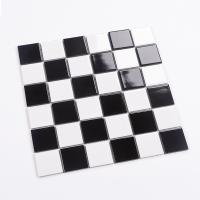 China Black White Ceramic Mosaic Tiles Alkali Proof For Bathroom Wall for sale