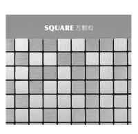 China Peel And Stick Tile Kitchen Backsplash Metal Aluminum Mosaic Wall Tile for sale