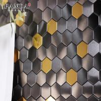 China Texture Bathtub Metal Mosaic Tile Black Hand Cut Bright Finish Solid Colors for sale