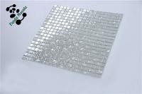 China Adhesive Glass Mirror Mosaic Tile Sheet 20x20mm Luxury Color SMG14 for Bedroom for sale