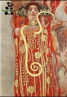 China Klimt Painting Glass Mosaic Mural Custom Size Art Tile for Wall Backsplash for sale