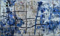 China Starry Night Van Gogh Abstract Mosaic Tile Mural Wall Decorative Design for sale
