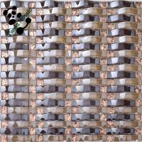 China Black Wavy Glass Mosaic Tile Basket Weave Curved Design 4mm 6mm 8mm Thickness Custom Size for sale
