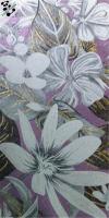China Handmade Glass Mosaic Art Wall Tile Flower Mural Bedroom Decorative Custom Size SMM08-B for sale