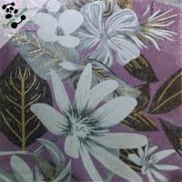 China Handmade Glass Mosaic Art Wall Tile Flower Mural Bedroom Decorative Custom Size SMM08-B for sale