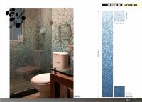 China Swimming Pool Gradient Glass Mosaic Tile Color Mixed for Kitchen Backsplash for sale