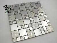China Silver Pebble Stainless Steel Metal Mosaic Tile SMT02 for Water Feature 12x12 inch for sale