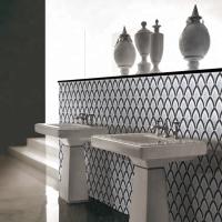 China Interior Shower Floor Crystal Glass Mosaic Tile Dot Decoration for sale