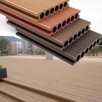China Wood Grain WPC Composite Decking 140x25mm Waterproof Anti Corrosion for Outdoor Walkways Garden for sale