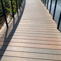 China Wood Grain WPC Composite Decking 140x25mm Waterproof Anti Corrosion for Outdoor Walkways Garden for sale