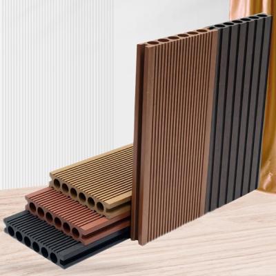 China 3D Embossed WPC Decking Flooring Eco Friendly Wood Plastic Composite Decking for sale