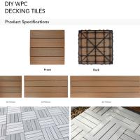 China Outdoor WPC Flooring Splicing Wood Plastic Board Waterproof for Courtyard Balcony 25mm Thickness for sale