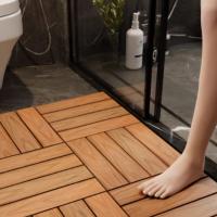China Outdoor WPC Flooring Splicing Wood Plastic Board Waterproof for Courtyard Balcony 25mm Thickness for sale