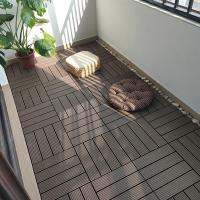 China Outdoor WPC Flooring Splicing Wood Plastic Board Waterproof for Courtyard Balcony 25mm Thickness for sale