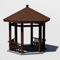 China WPC Pergola Gazebo Wood Polymer Composite Anti UV Waterproof 3x4m Outdoor Garden for sale