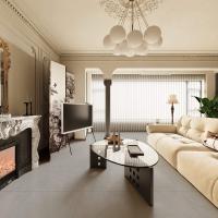China Interior Room Matte Porcelain Rustic Tile Anti Slip Customized 600X600mm for sale