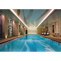 China Crystal Glass Swimming Pool Mosaic Tile 20x20mm for Hotel Hall Decoration for sale