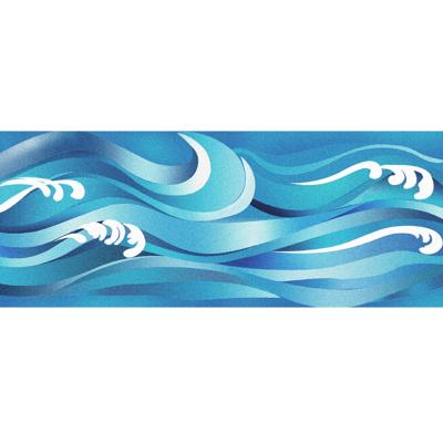 China Wave Surfing Swimming Pool Mosaic Tile for Water Park Water Feature System for sale