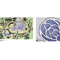 China Glass Swimming Pool Mosaic Tile Floral Mural Pattern Customized for sale