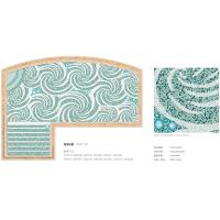 China Modern American Style Swimming Pool Glass Mosaic Tile Decorative Flooring 25x25mm for sale