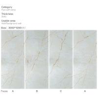 China Exterior Wall Fine Line Stone Flex Tiles Customizable 3000x1200mm for sale